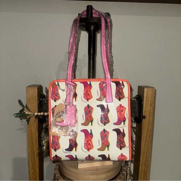 Catchfly | Bags | Catchfly Studio Jelly Tote Western Boot Print | Poshmark
